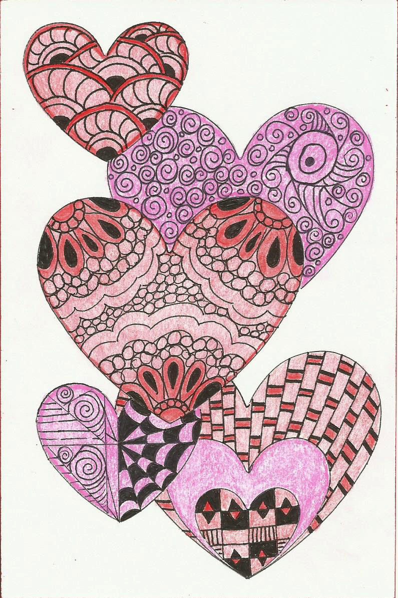 Knitting II: Heart Zentangle