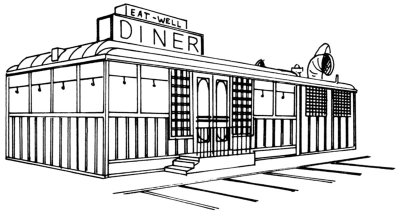 Cartoon Pictures: How to Draw Diners in 5 Steps