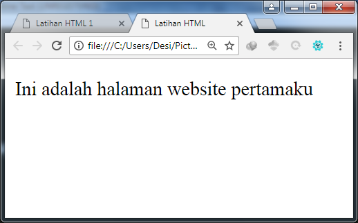 Tutorial Belajar HTML 1 : Pengenalan HTML - Web Design Purbalingga