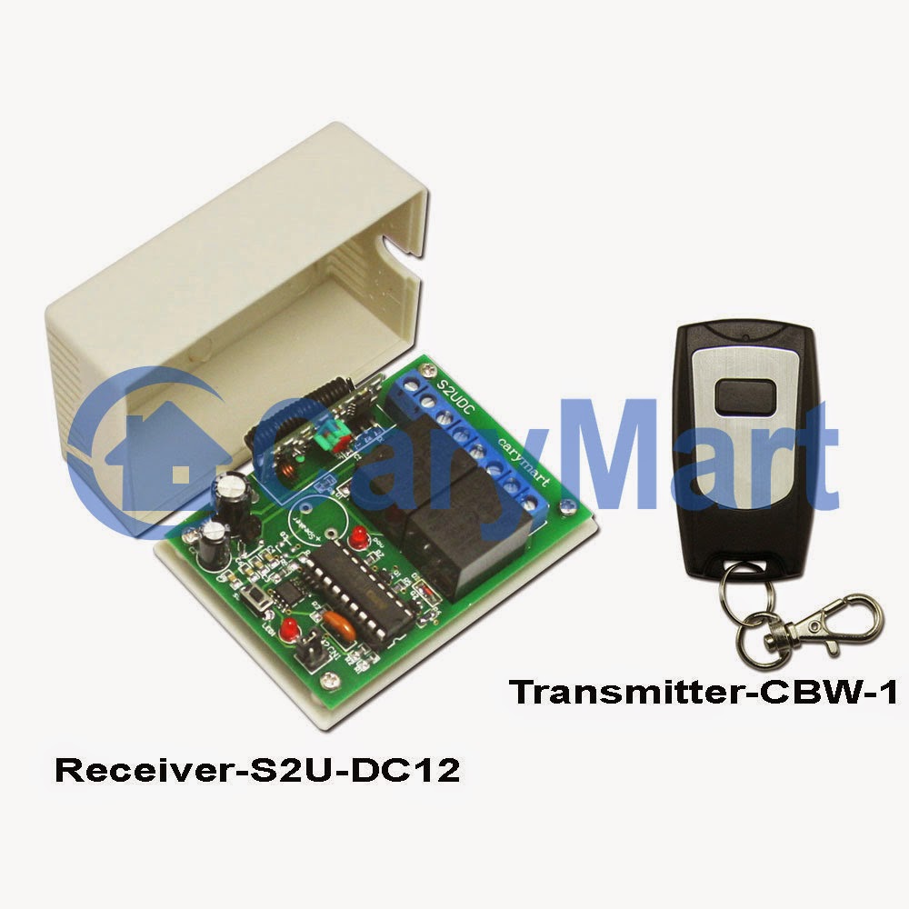 Two 1 Channel Transmitters Remote Control 2 Channel Receiver