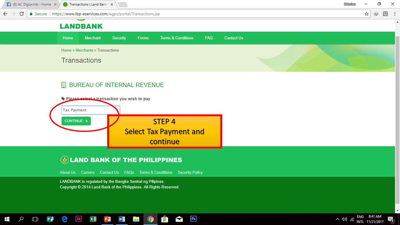 PAY YOUR TAX THROUGH LANDBANK EPAY SYSTEM