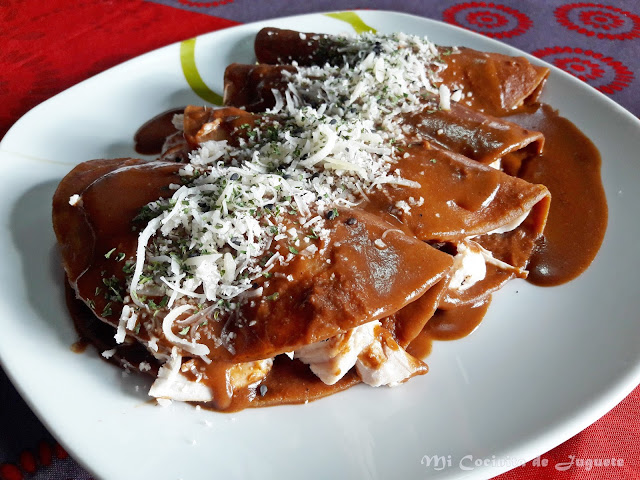 Mi Cocinita de Juguete: Enmoladas de Pollo