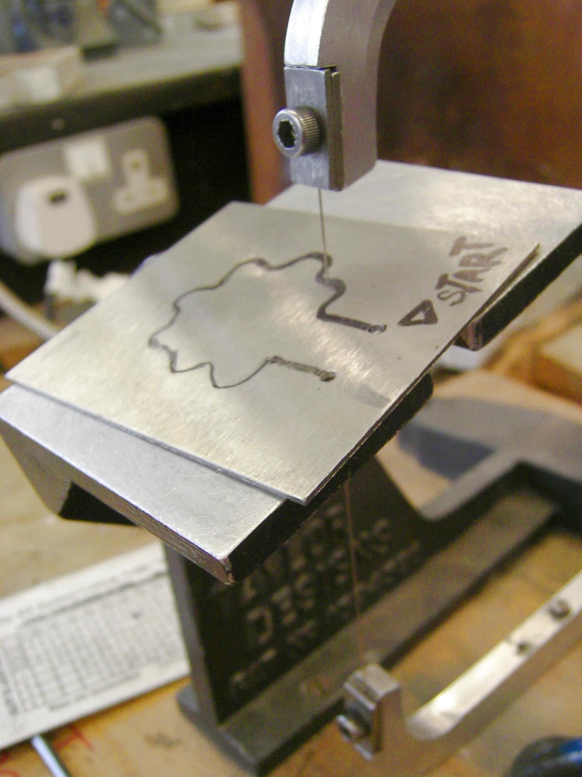 etsy metal: Creating a cutting stamp using the RT Blanking System.