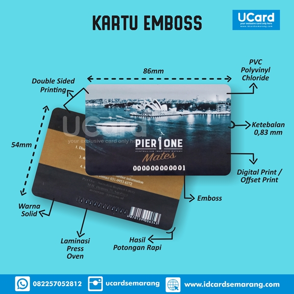 Cetak ID Card Murah Semarang: Embossing Dan Debossing