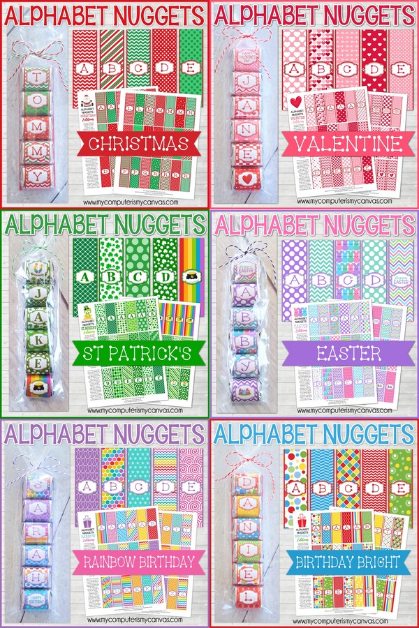 More Alphabet Nuggets - St. Patrick's Day & Easter! - My Computer is My ...