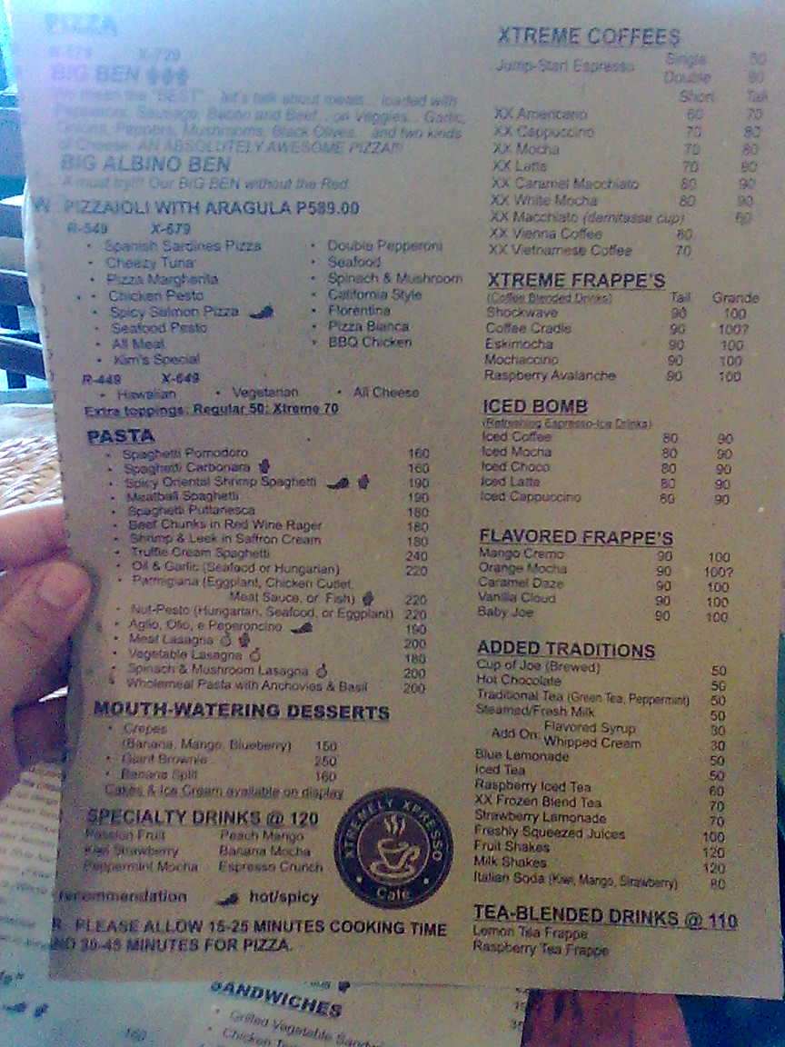 Bianca's food trip!: Xtremely Xpresso x Me