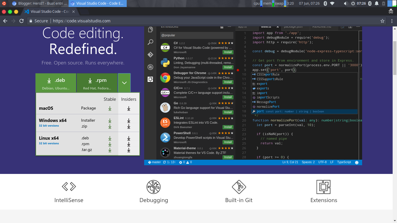 Cara Install Visual Studio Code di Ubuntu – xafixx's blog