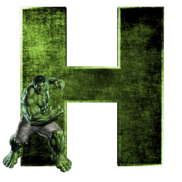 M. Michielin Alphabets: HULK ALPHABET, ALFABETO DO HULK PNG - #hulk