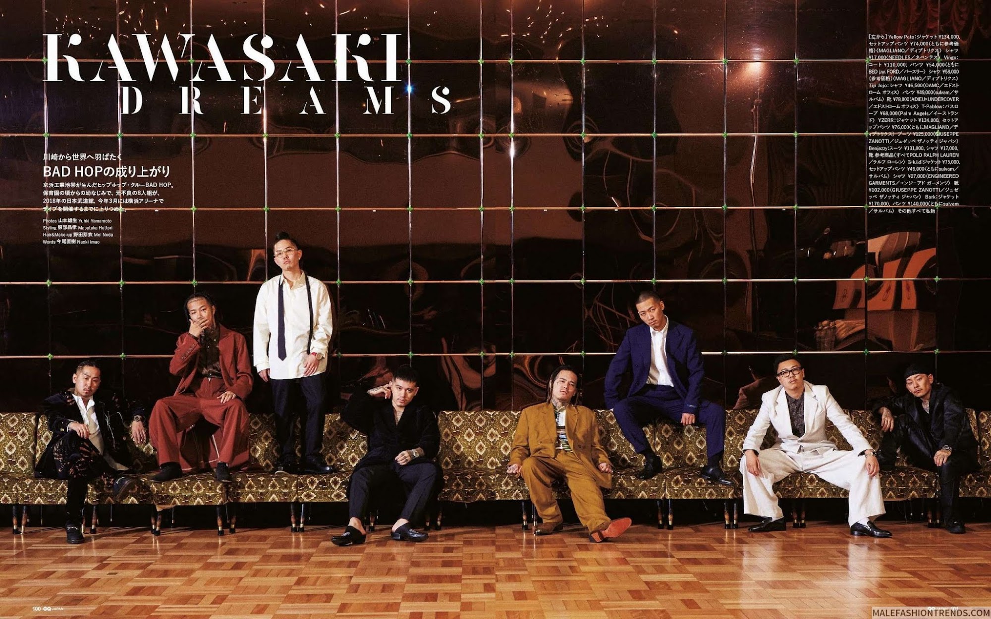BAD HOP para GQ Japón en fotos de Yuhki Yamamoto