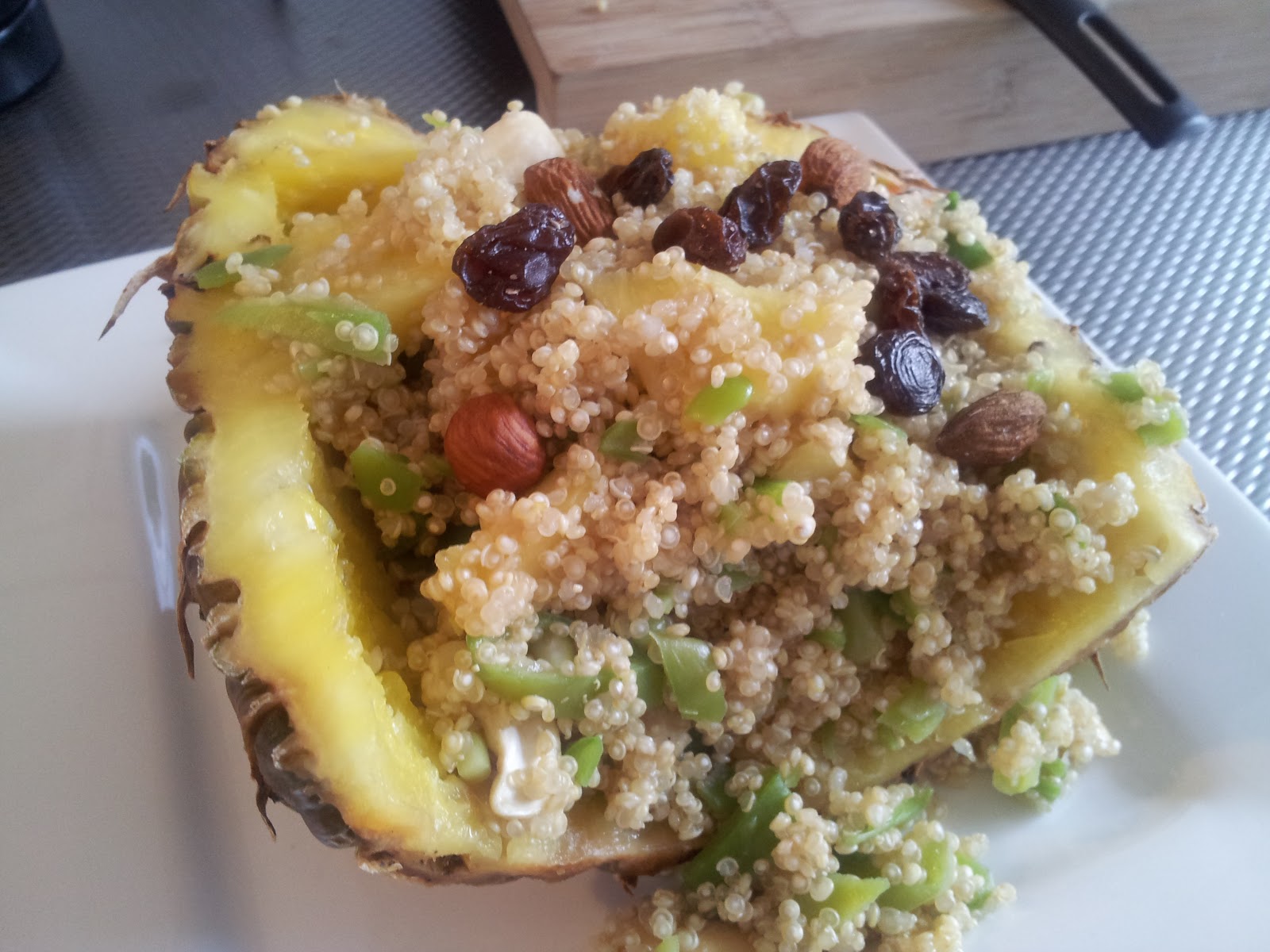 Healthy life style : Ananas quinoa avond eten / pineapple quinoa dinner