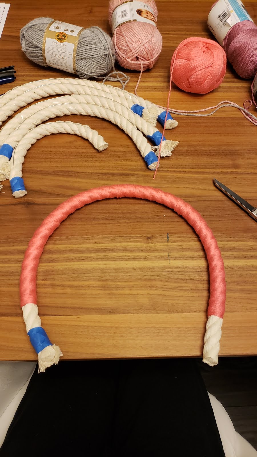 Rainbow Rope Wall Hanging