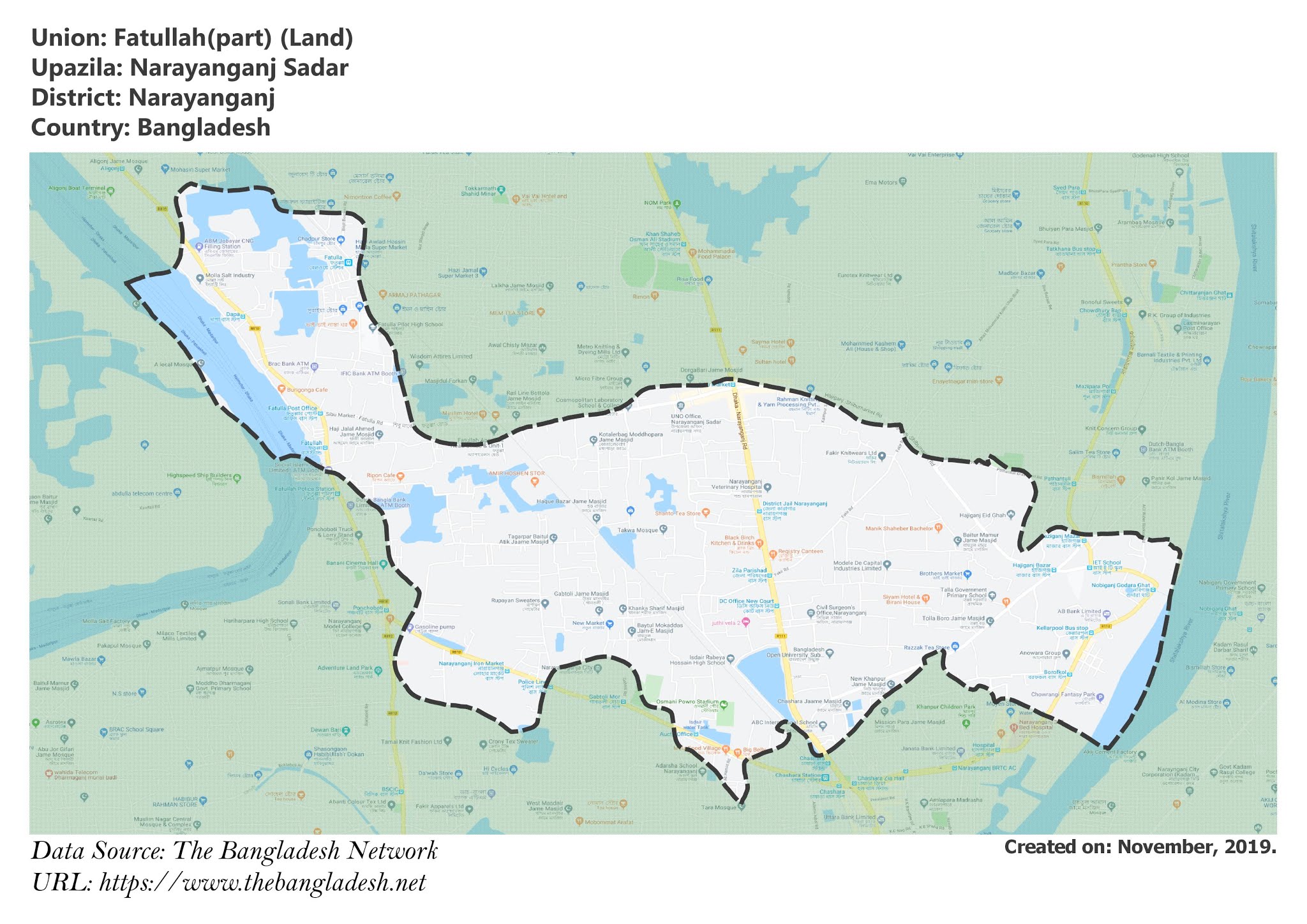 Fatullah (part) Union, Narayanganj