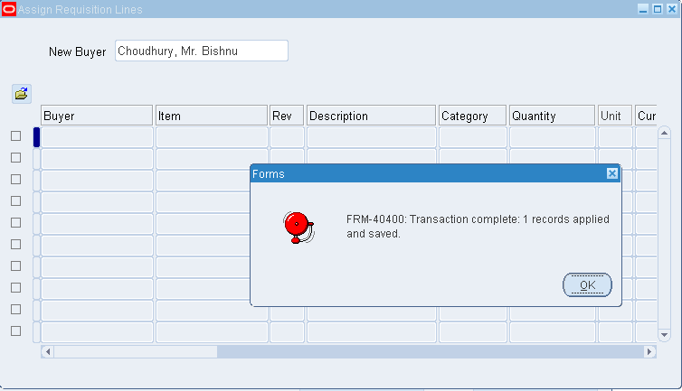 Creating a Purchase Order from an Approved Requisition « Learn Oracle