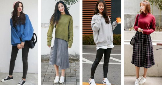Melinda Style Korea: Gaya Ke Kampus ala Fashion Style Cewek Korea