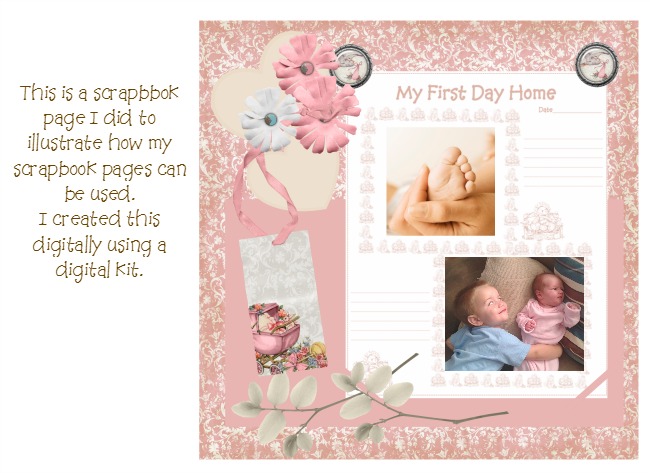 glenda's World : Baby Book Pages