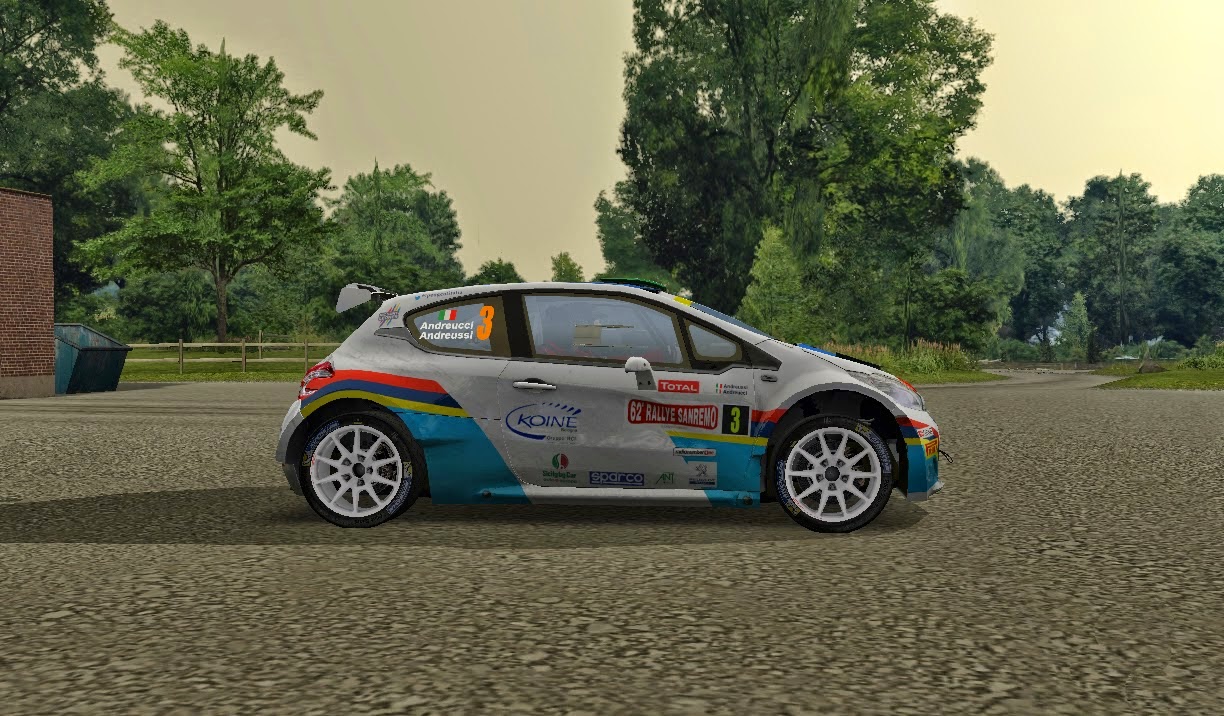 Chr Productions: Skin Peugeot 208 T16 R5 Rally Sanremo 2015
