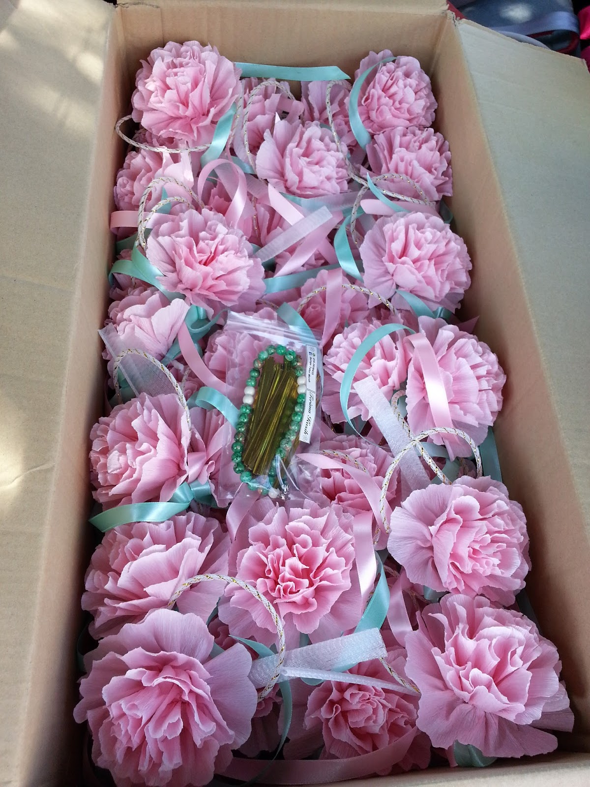 Bunga Telur Murah: Bunga Telur Murah: Bunga Tangkai Size L (Pink)