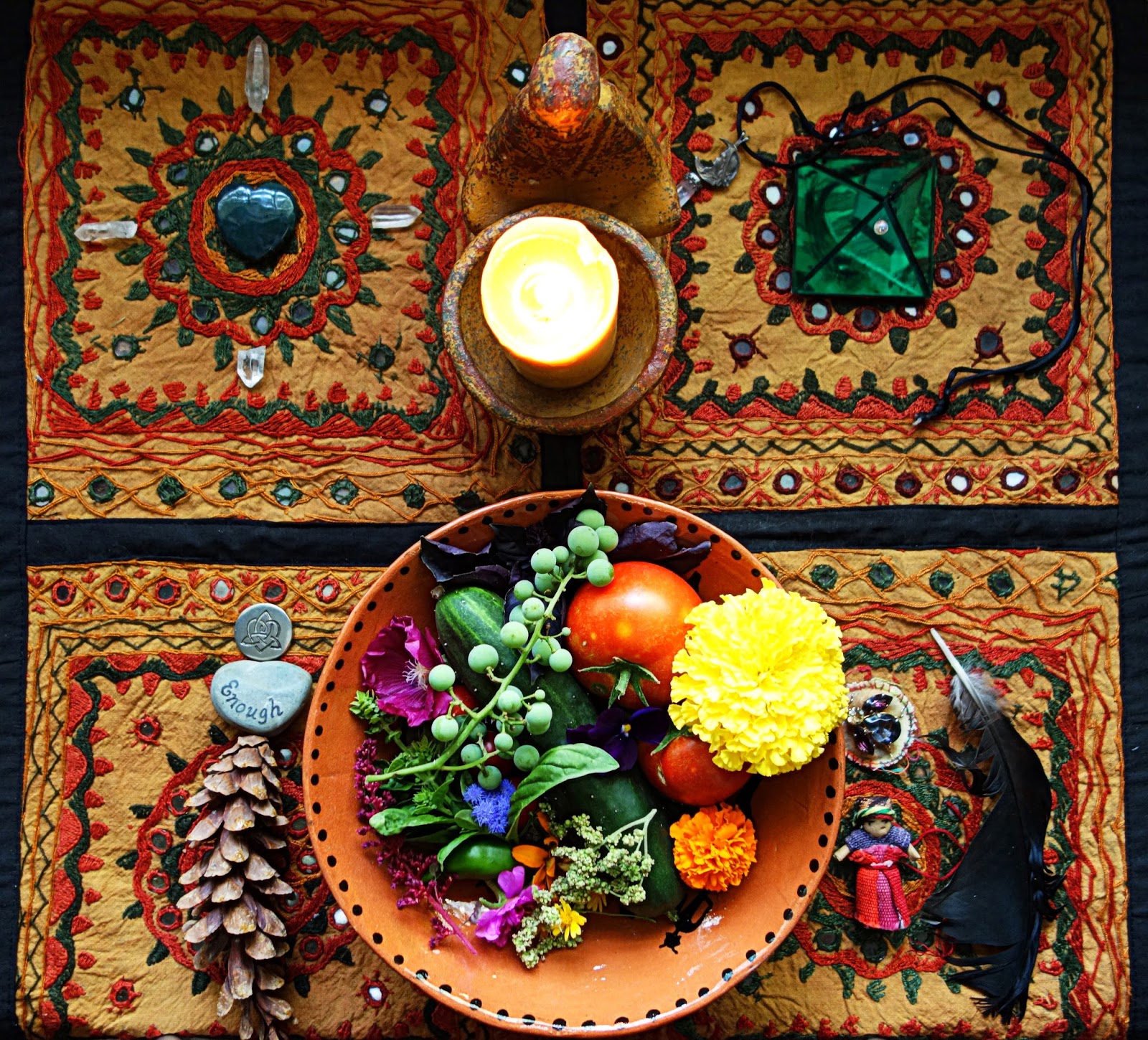 woman with wings: a green blessing at lammas