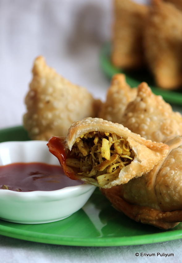 Erivum Puliyum: Kerala Chicken Samosa | Malabar Special Samosa (Step by ...