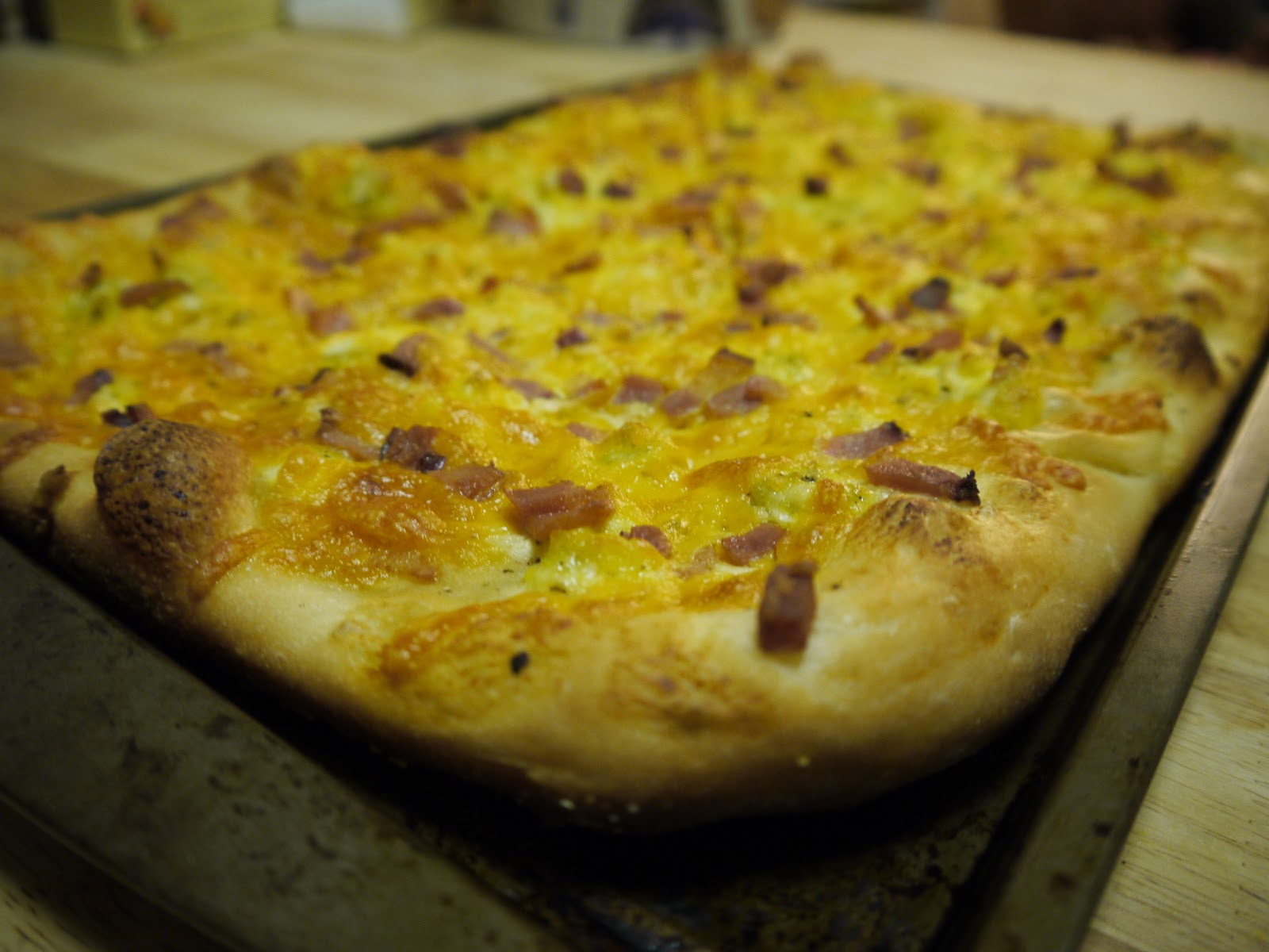 Being the Secret Ingredient: Bacon and Eggs Pizza