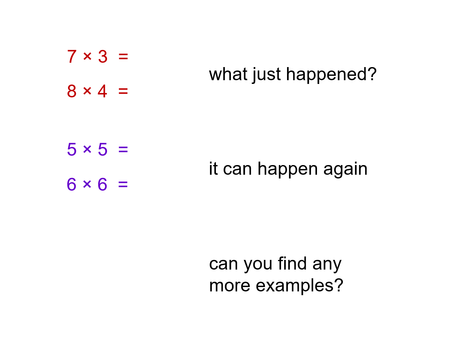 MEDIAN Don Steward mathematics teaching: simple multiplication ...