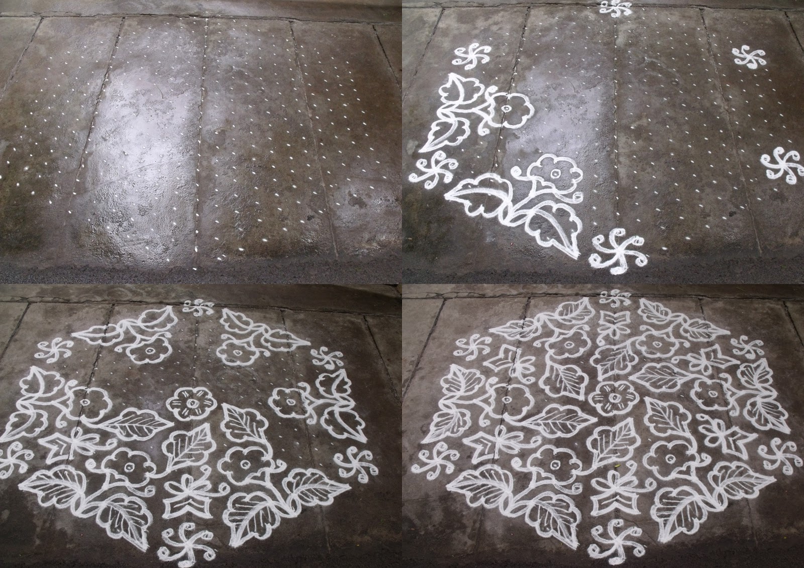 Rangoli designs/Kolam: 21-11 pulli kolam- interlaced dots kolam