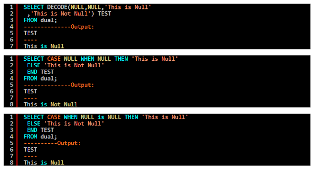 Oracle Sql Pl Sql Decode Vs Case