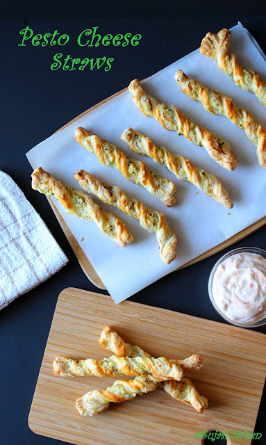 Sujas Kitchen: Twisty Pesto Cheese Straws