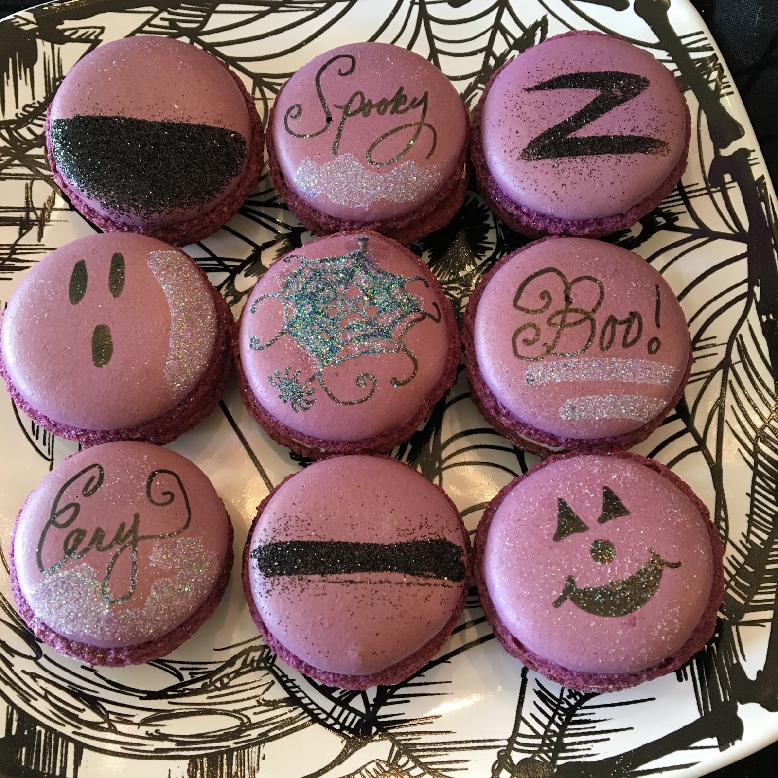 Halloween Macarons - Purple Chocolat Home