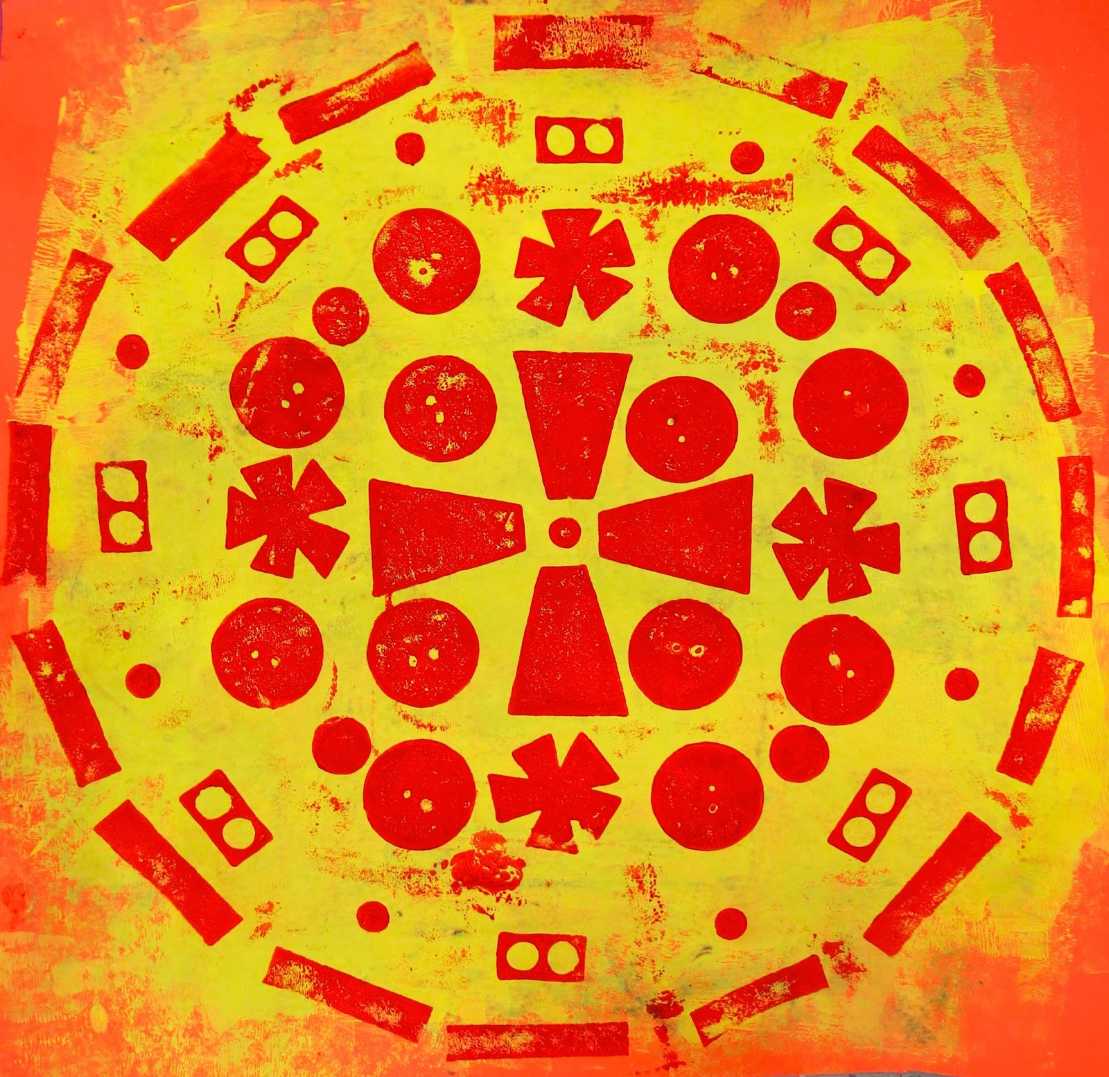 Cassie Stephens: In the Art Room: Radial Design Printmaking