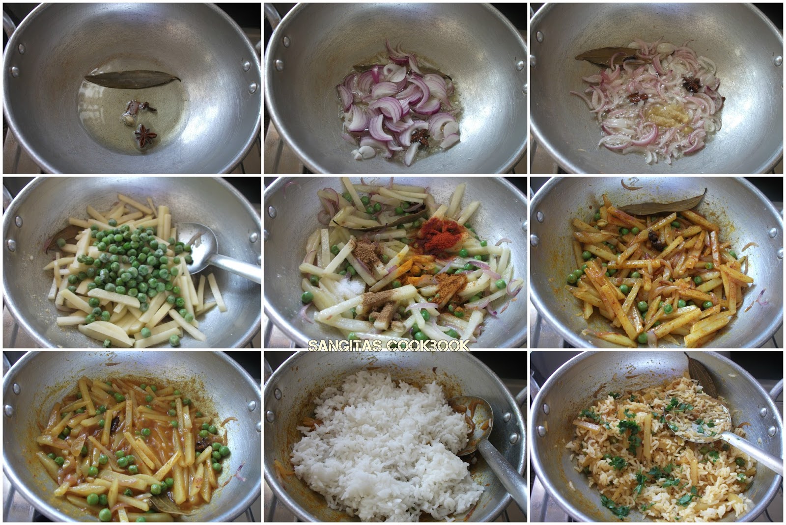 Sangita's Cookbook: Potato Fried Rice