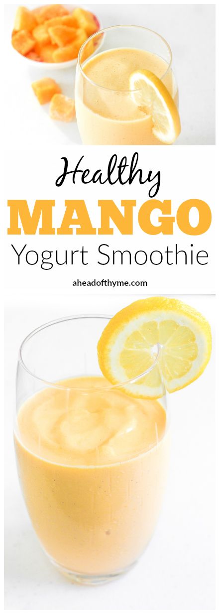 HEALTHY MANGO YOGURT SMOOTHIE - 100 My Recipes