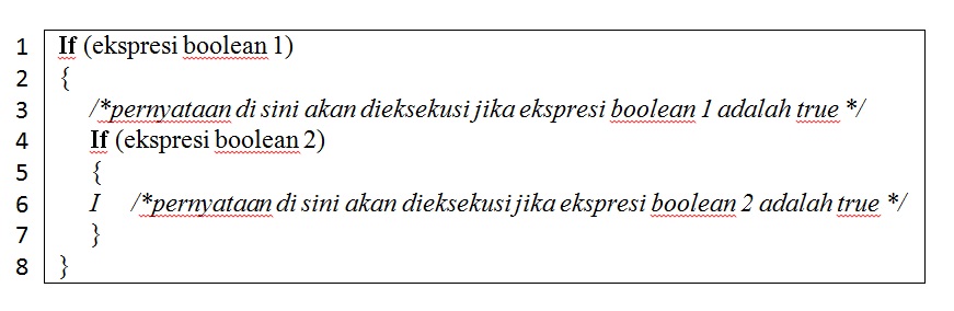Codeblock: Struktur Kontrol Percabangan