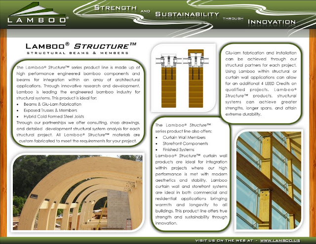 Lamboo Architectural & Structural Bamboo: LAMBOO® STRUCTURE™ SERIES