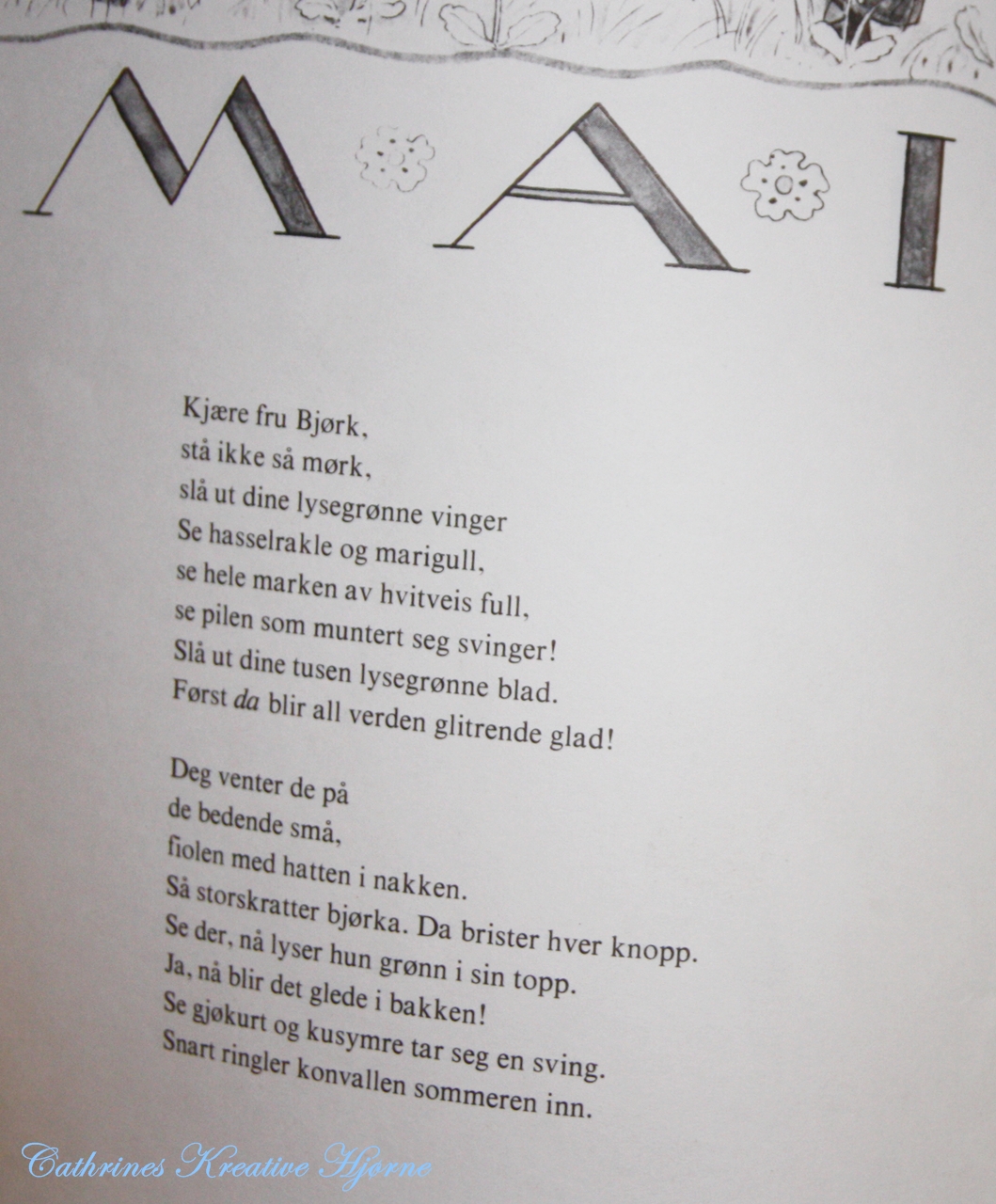 Cathrines Kreative Hjørne: Årets Saga - jeg velger meg mai!