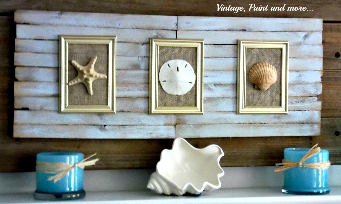 Beach Inspired Mantel | Vintage, Paint and more...