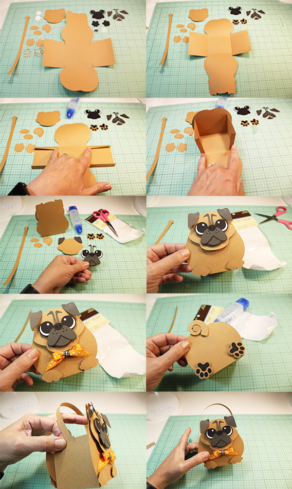 JMRush Designs: Pug Dog Basket