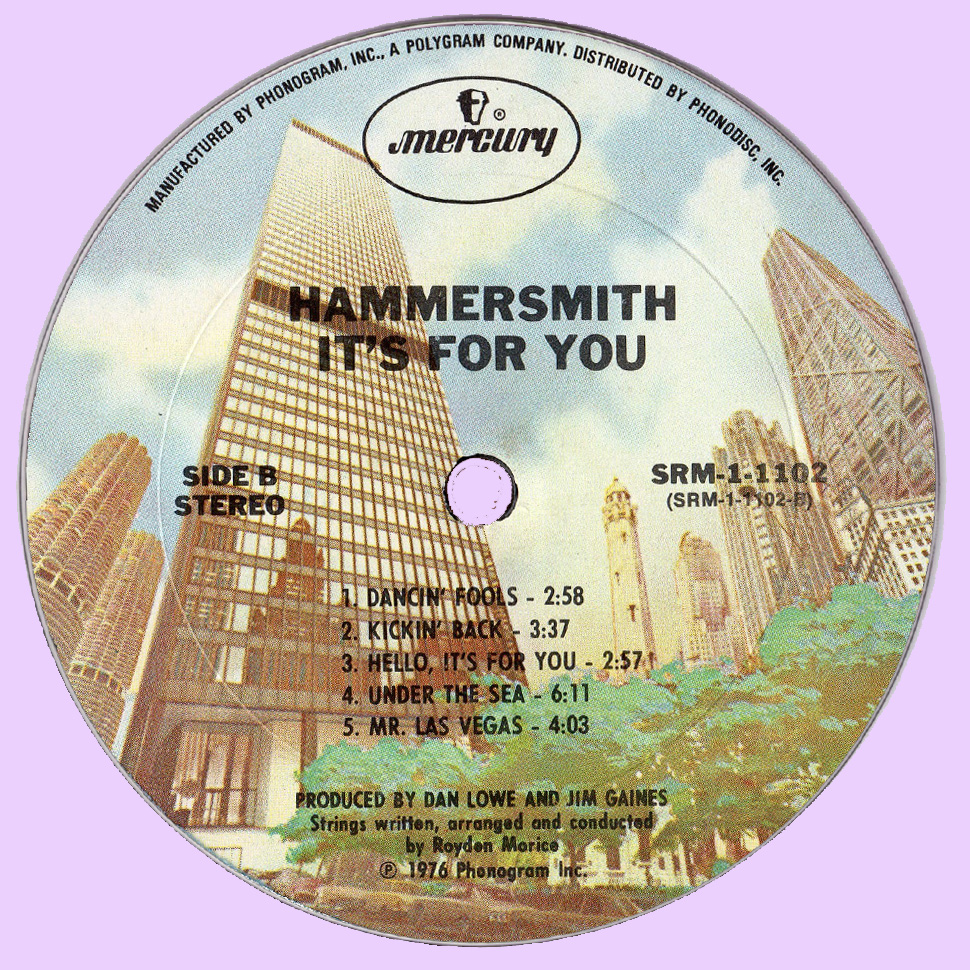 Hammersmith - Hammersmith / It's For You (1975-76 canada, fine hard ...