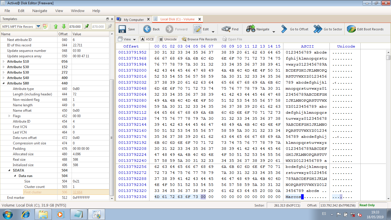 One byte makes the difference: MFT Resident File ~ Un minion curioso