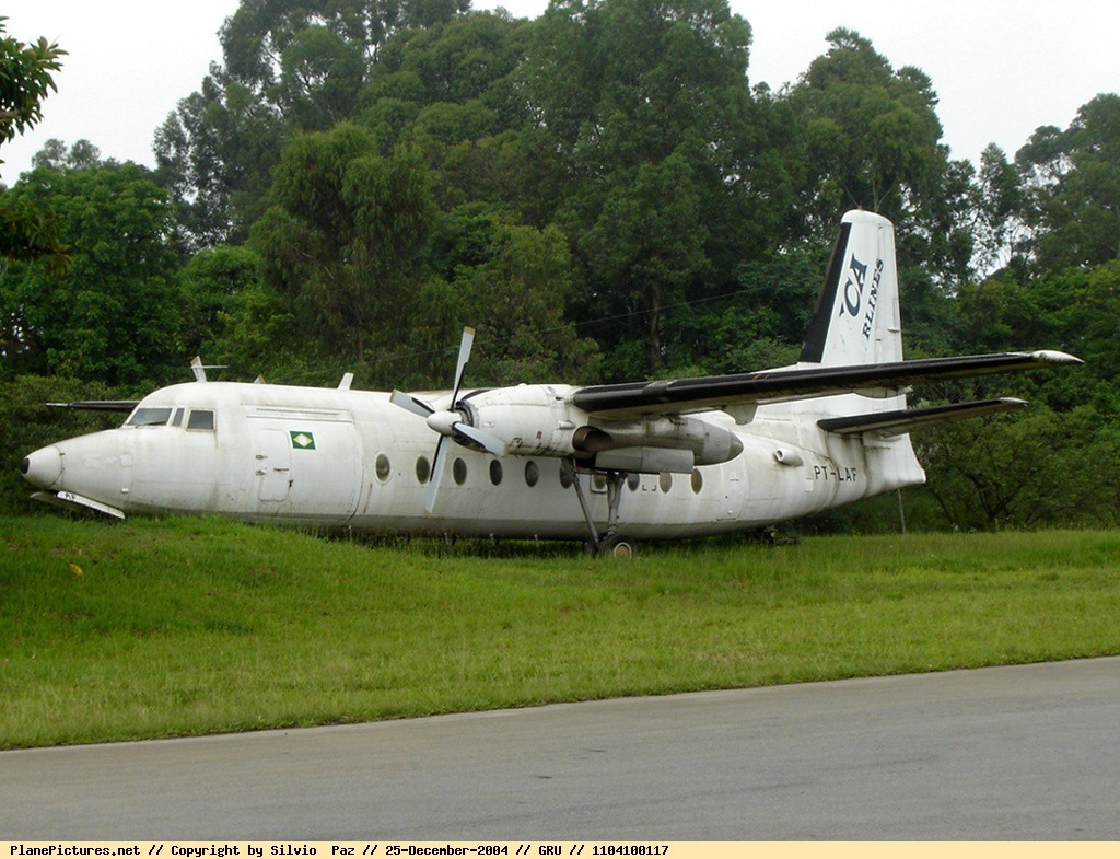 Avioes Abandonados Brasil: F 27 PT-LAF O Sobrevivente