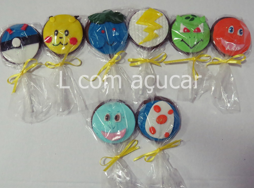 Doceria L com Açucar: Pirulito pokemon , bombom pokemon, doce modelado ...