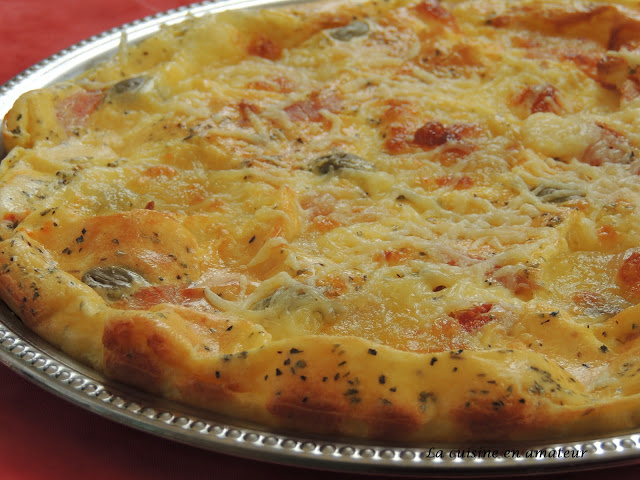 La cuisine en amateur de Maryline: Flan comme une pizza