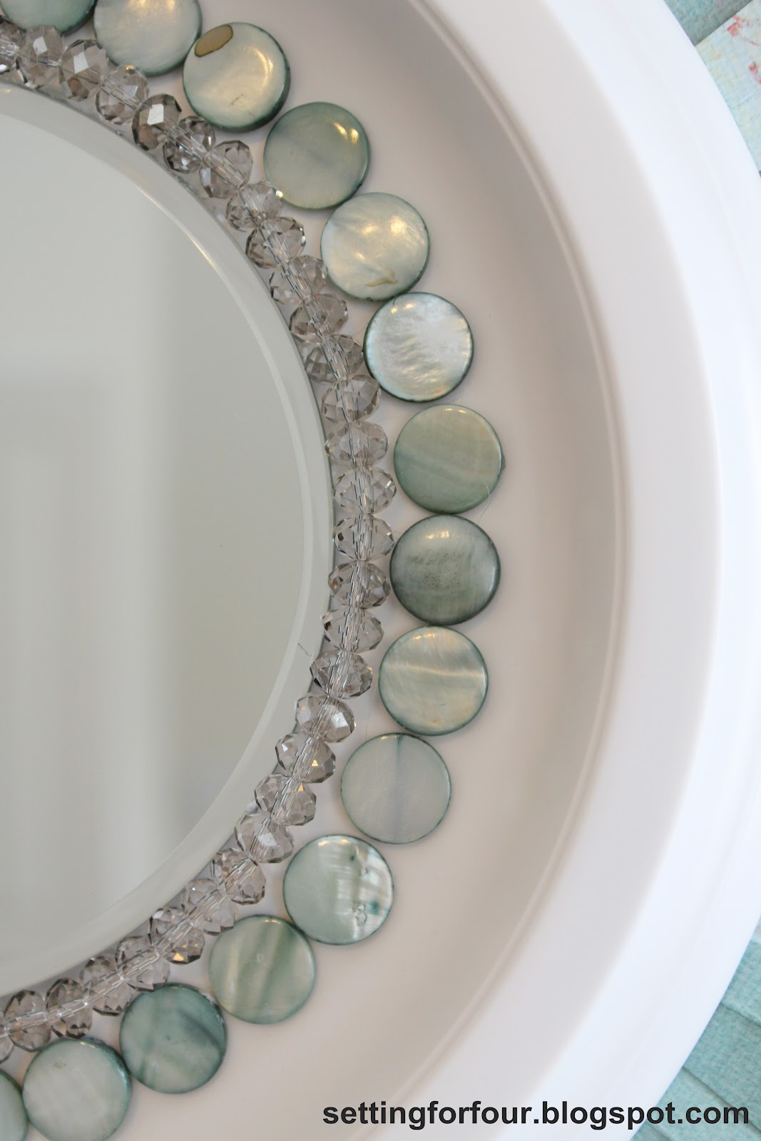 Beaded Mirror Diy at Brooke Fitzroy blog