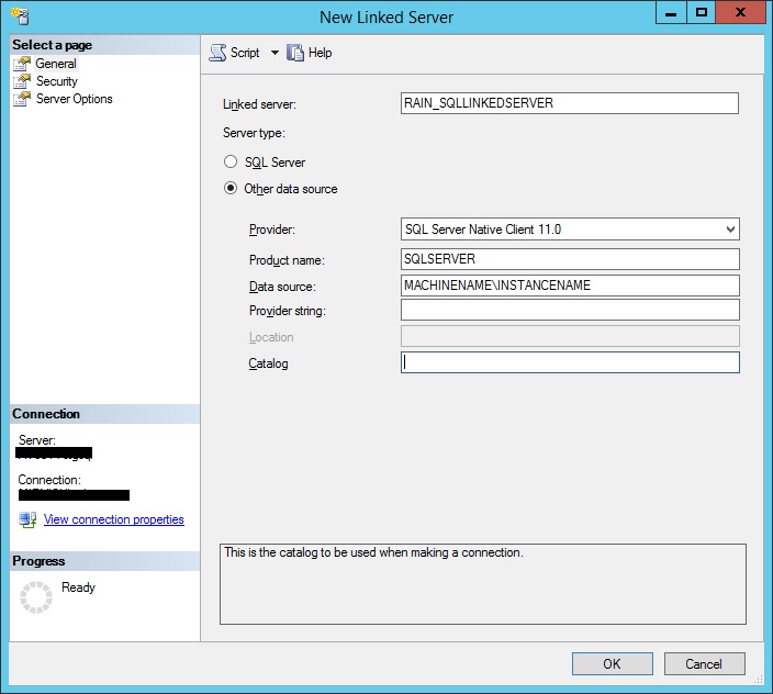 Sql Server Rain Or Shine Linked Server