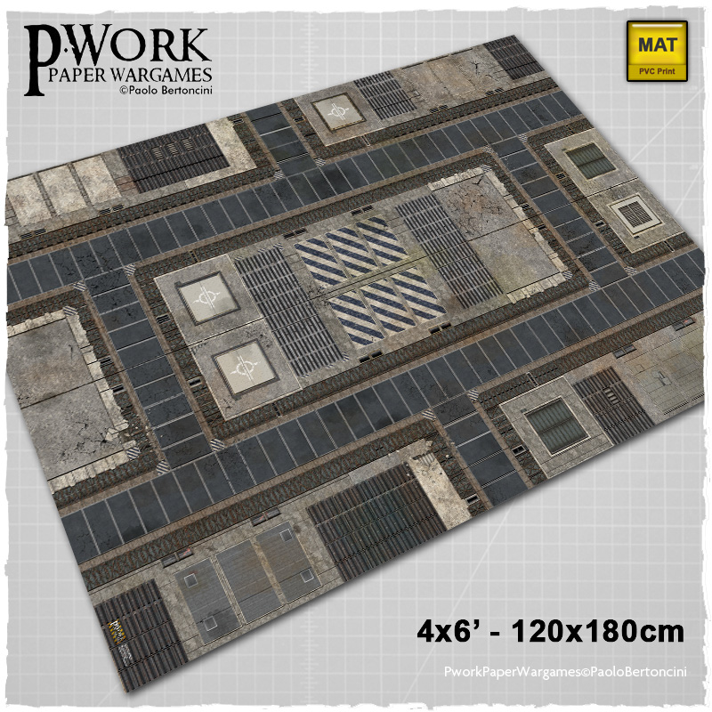 Wargame News and Terrain: Pwork: New Urban Sector Gaming Mat Released
