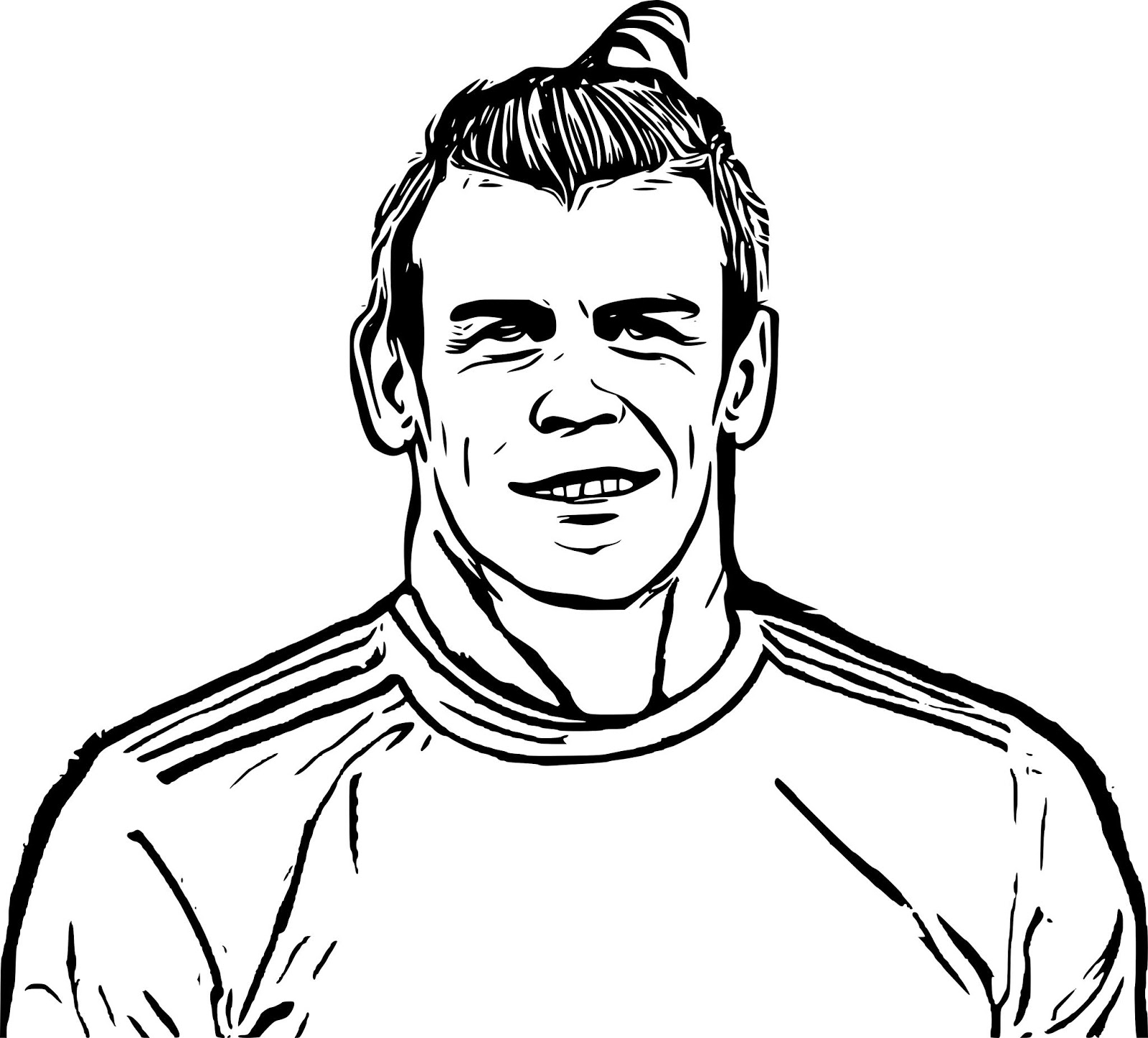 Gareth Bale | CC0 Amazing famous celebrities vectors, silhouettes, stencils