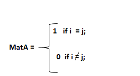 Identity matrix in C# | Zero C#