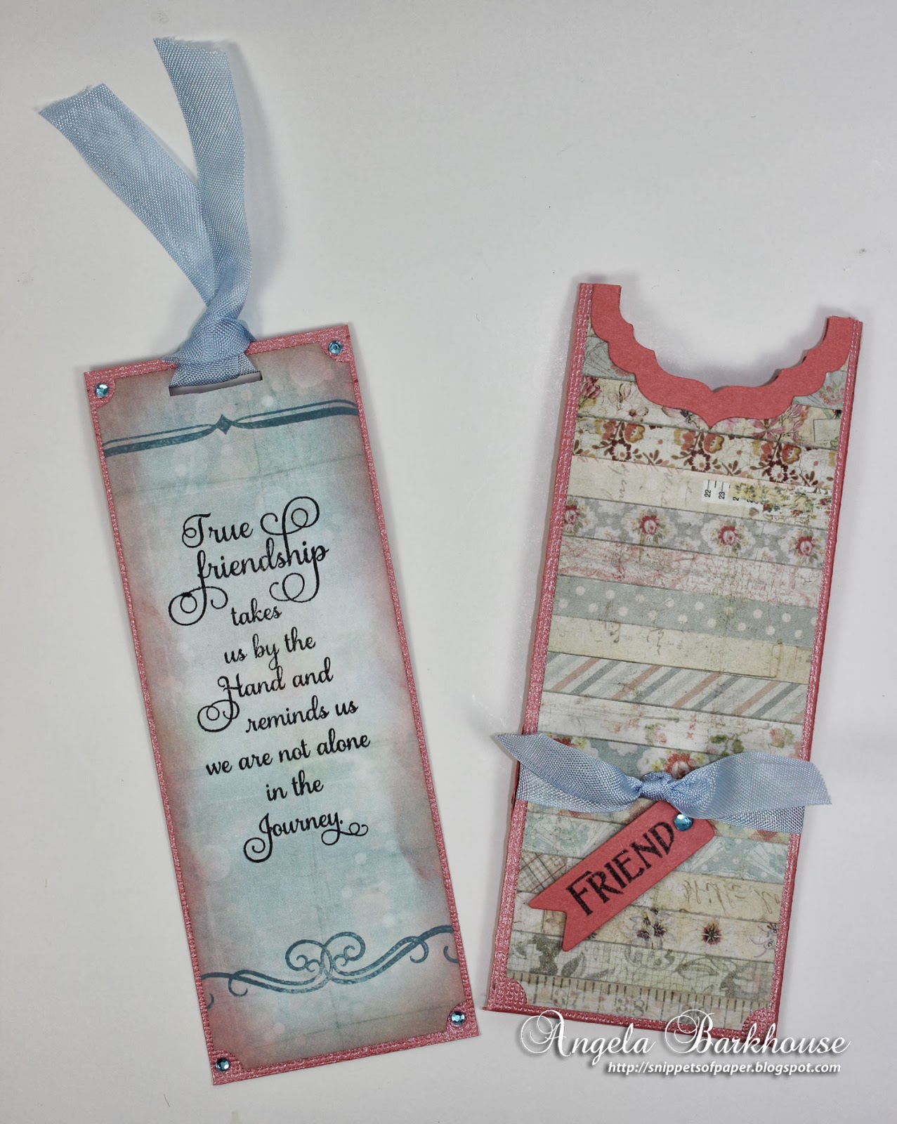 Snippets of Paper: Bookmarks - Stamp Simply Ribbon Style