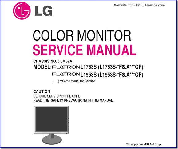 Servis LCD PC monitor LG | * S . S . E