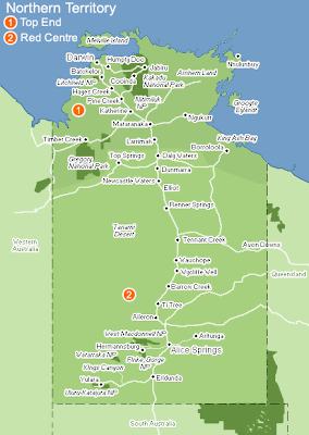 Northern Territory Map Pictures | Map of Australia Region Political